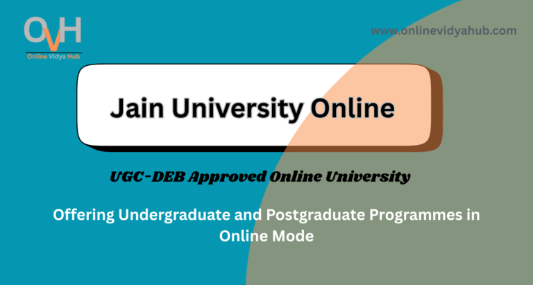 JAIN University Online Courses Admission 2026 | January Session